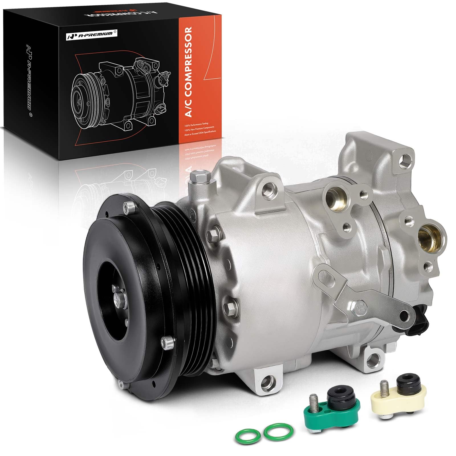 A-Premium Air Conditioner AC Compressor with Clutch Compatible with ...