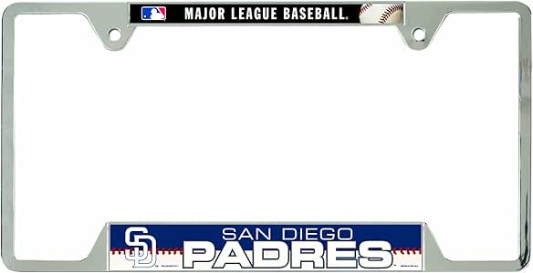 Amazon.com : MLB San Diego Padres Metal License Plate Frame : Sports ...