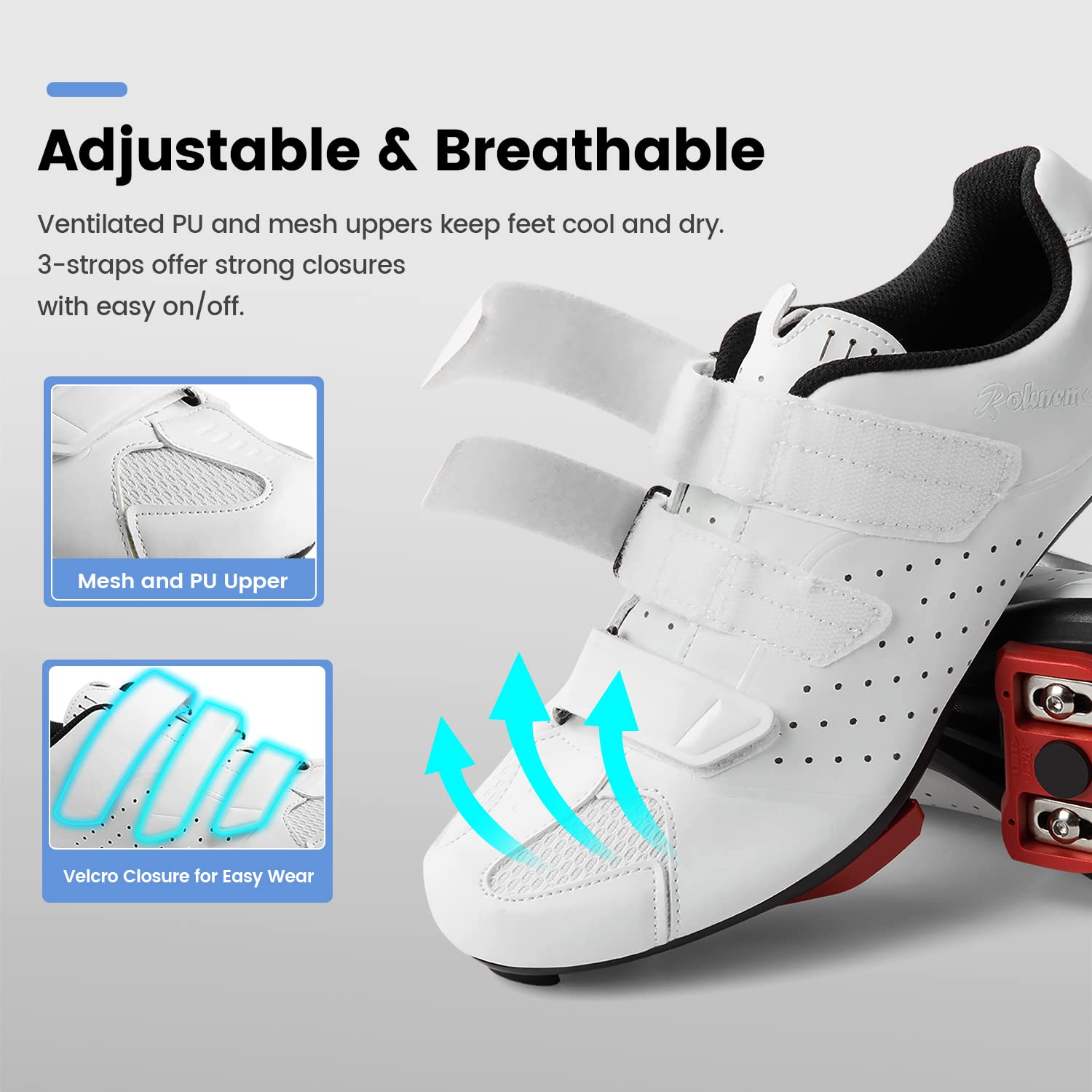 Mua Unisex Cycling Shoes with Look Delta Cleats - Peloton Compatible ...