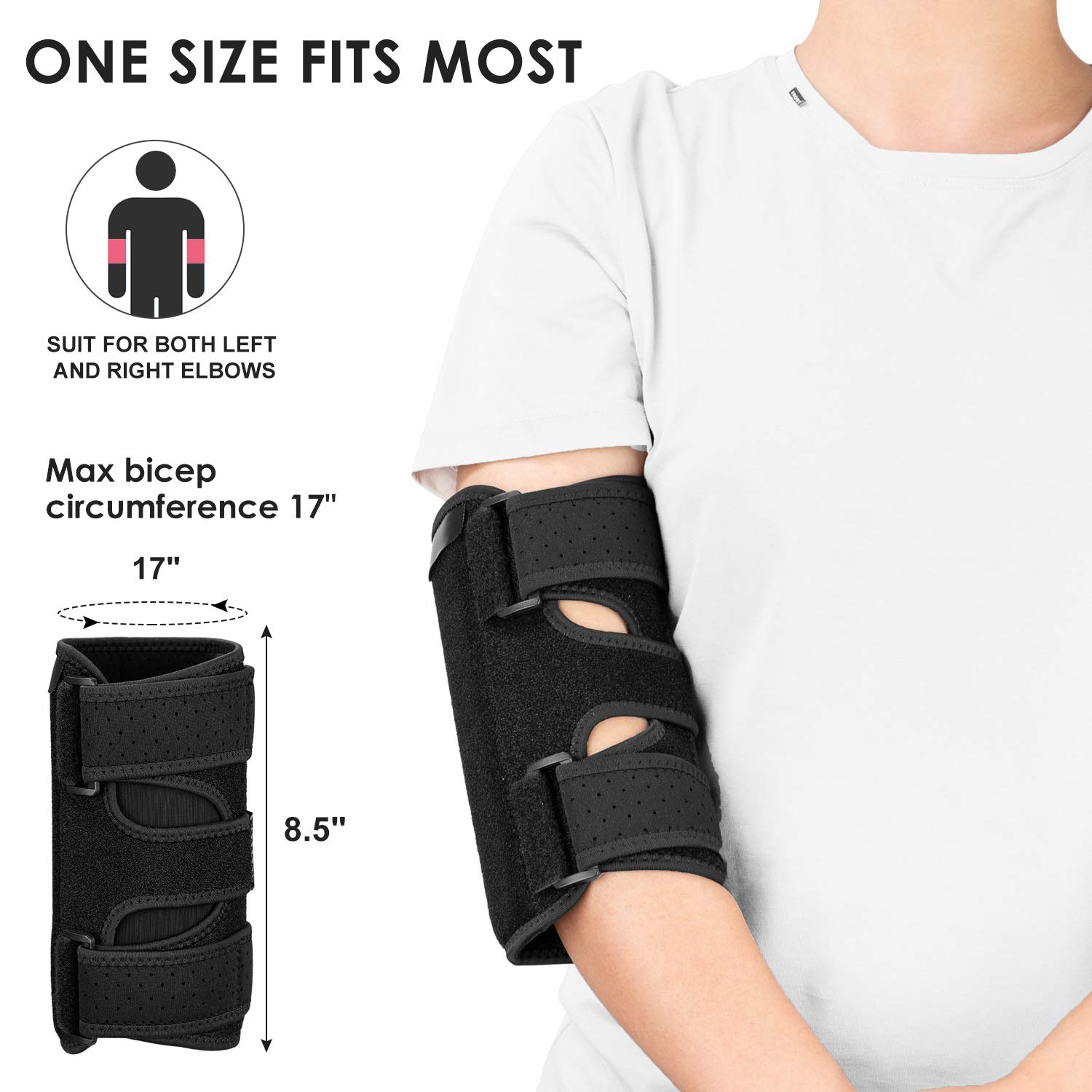 Mua XCNIEE Elbow Brace, 2 Removable Metal Splints for Tendonitis, Elbow ...