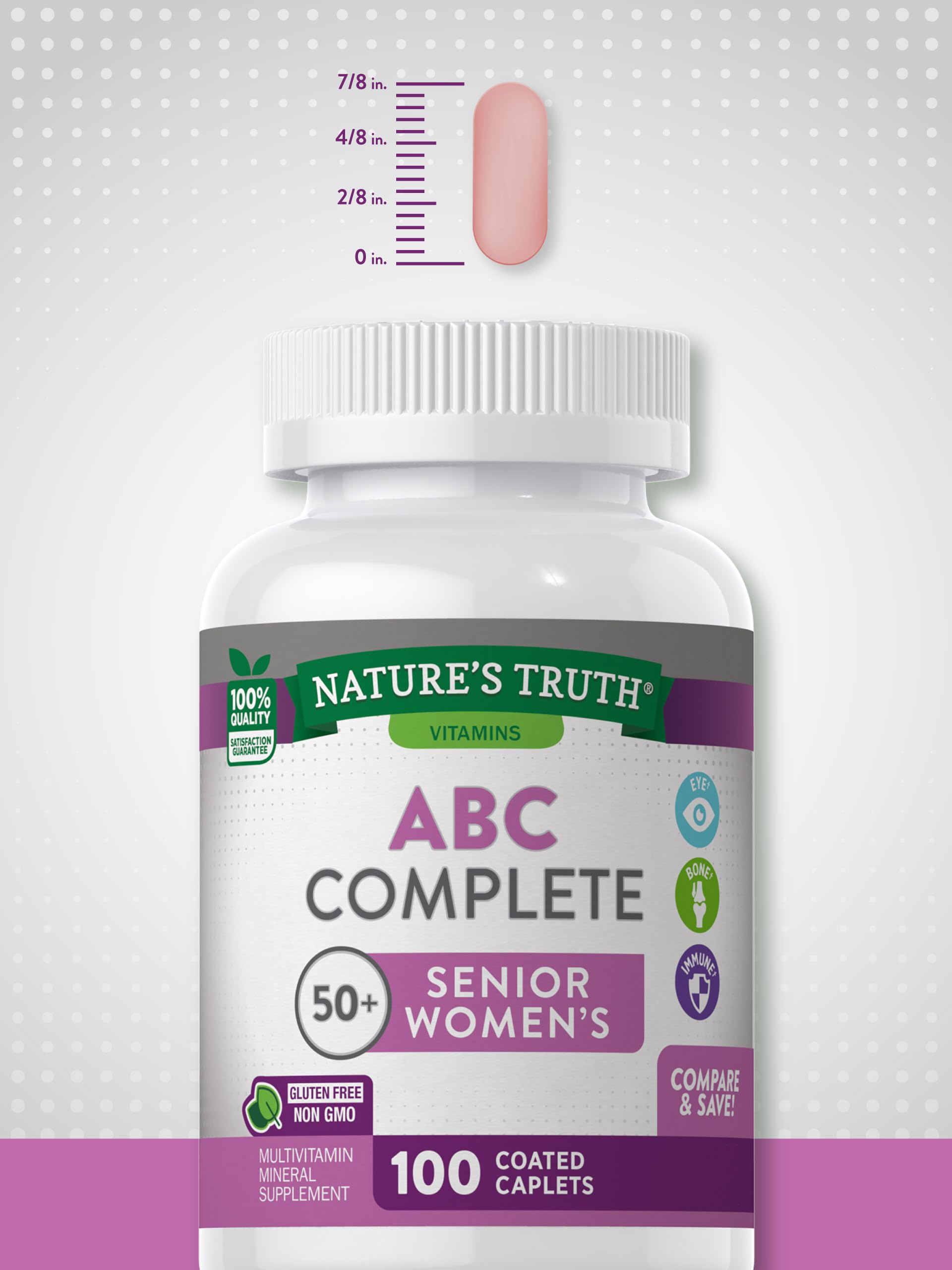 Mua Nature's Truth Women's 50+ Multivitamin Caplets | 100 Count | with ...