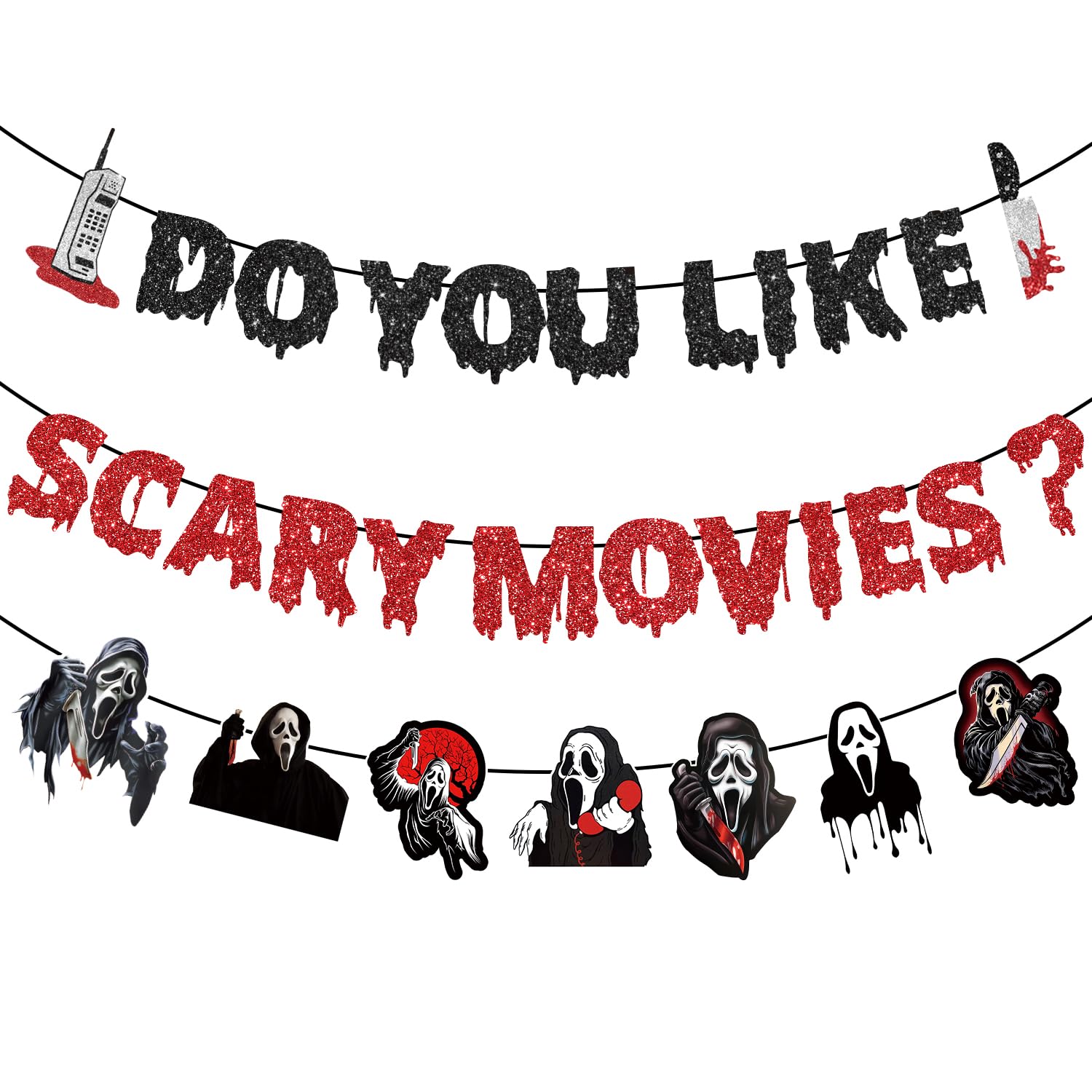 Mua Scream Party Decorations, NO-DIY Horror Birthday Party Decorations ...