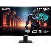 Amazon.com: GIGABYTE G27QC 27" 165Hz 1440P Curved Gaming Monitor, 2560 ...