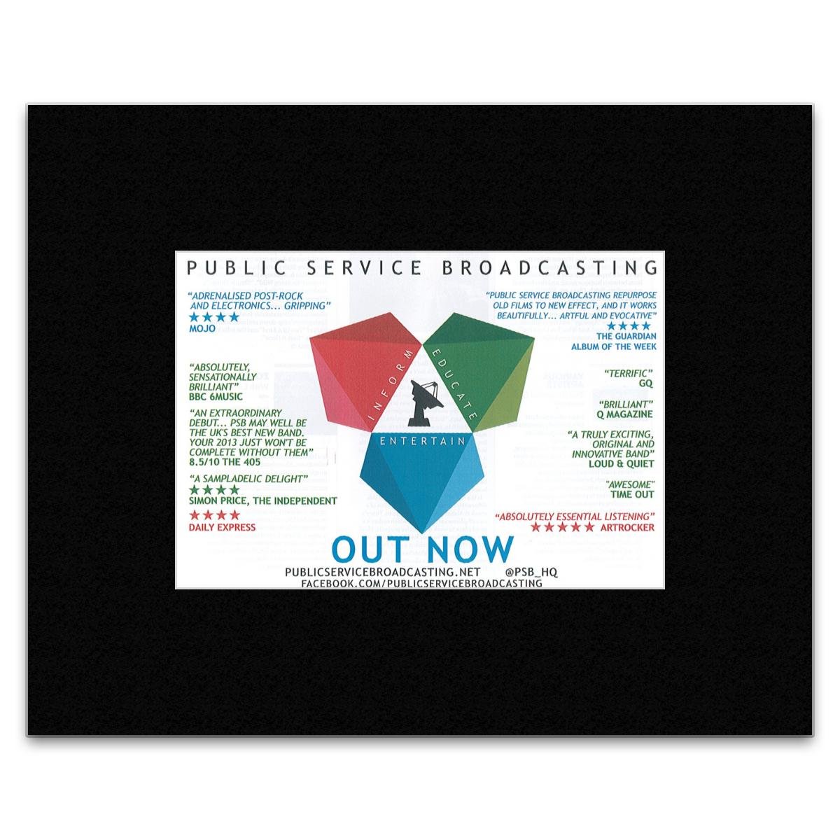 PUBLIC SERVICE BROADCASTING - Inform Educate Entertain Matted Mini ...