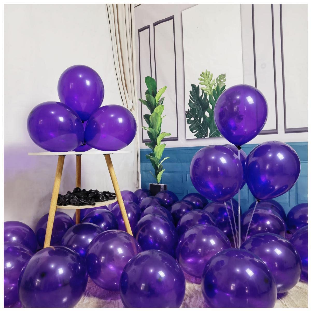 300 Pack Dark Purple Balloons 12 inch Dark Purple Latex Party Balloon ...