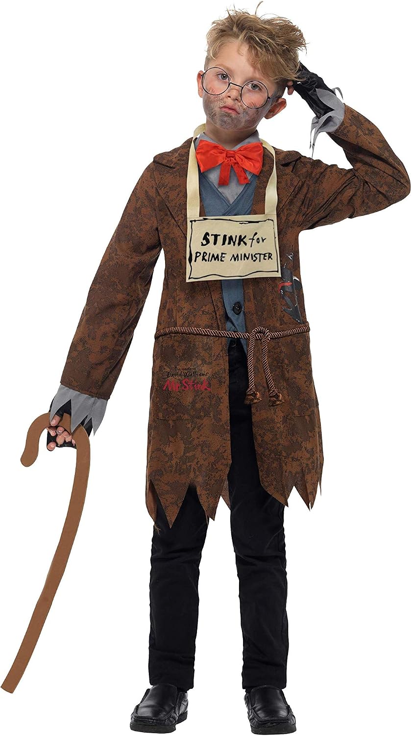 Smiffys Officially Licensed David Walliams Deluxe Mr Stink Costume ...