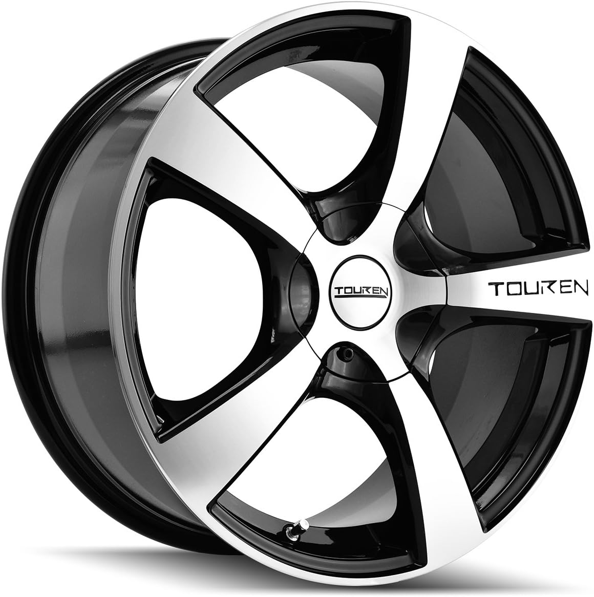 Touren TR9 3190 Black Wheel with Machined Face (17x7/10x100mm): Amazon ...