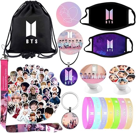 BTS Fans Bangtan Boys Bag Gift Sets for Army Including Drawstring Bag ...