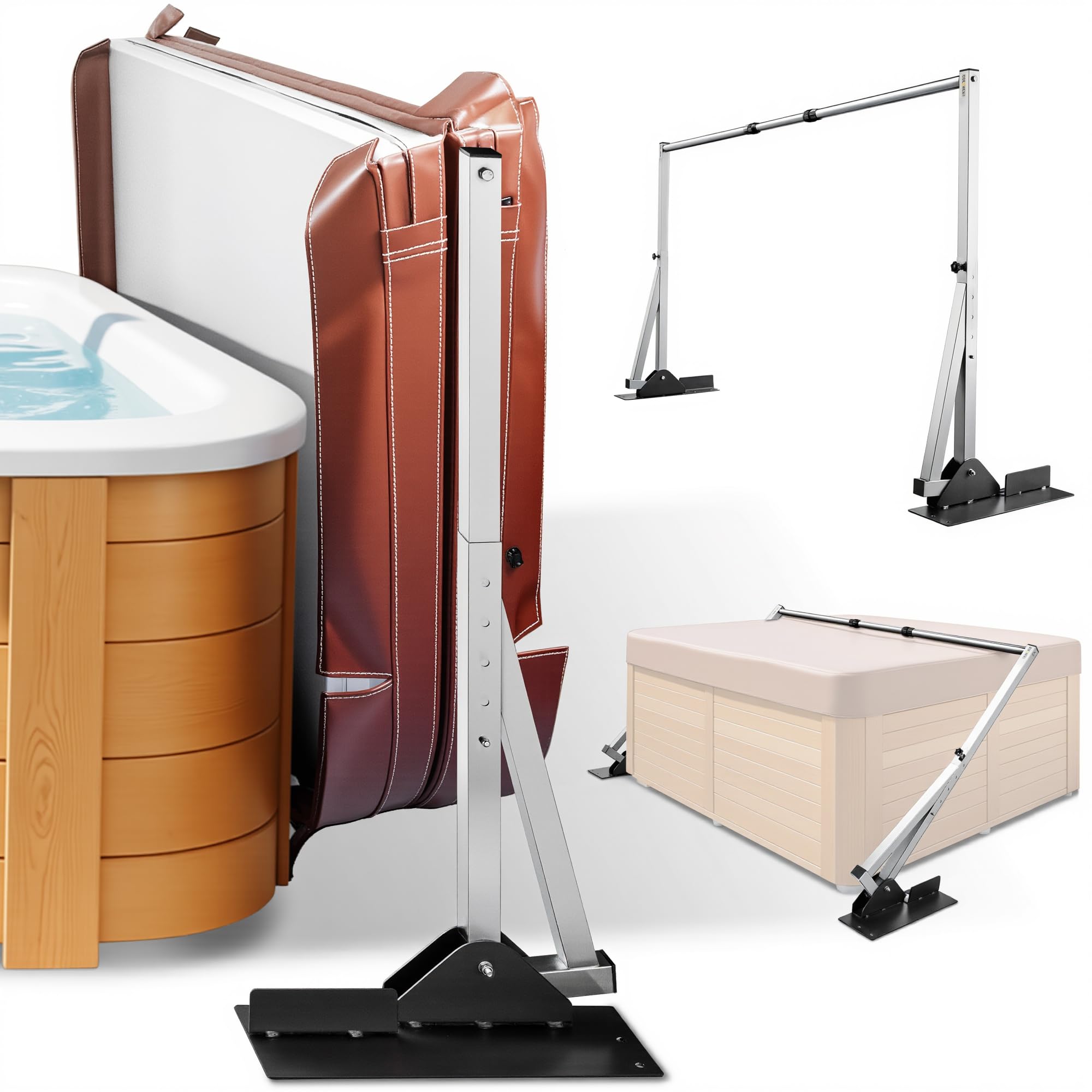 Hot Tub Cover Lift, Stainless Steel Spa Cover Lifter for hot tub ...