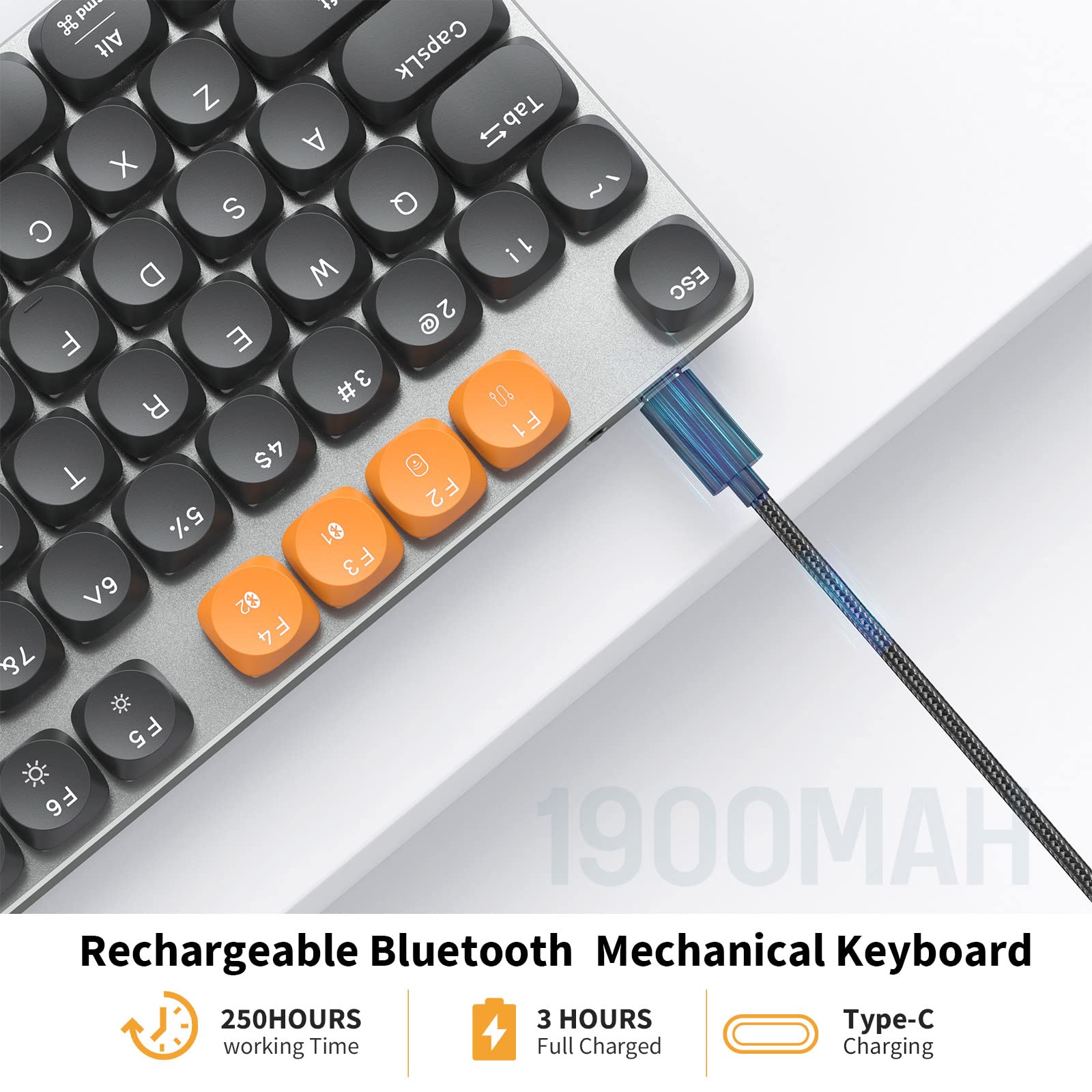 Mua ProtoArc Bluetooth Mechanical Keyboard for Office, MECH K300 ...