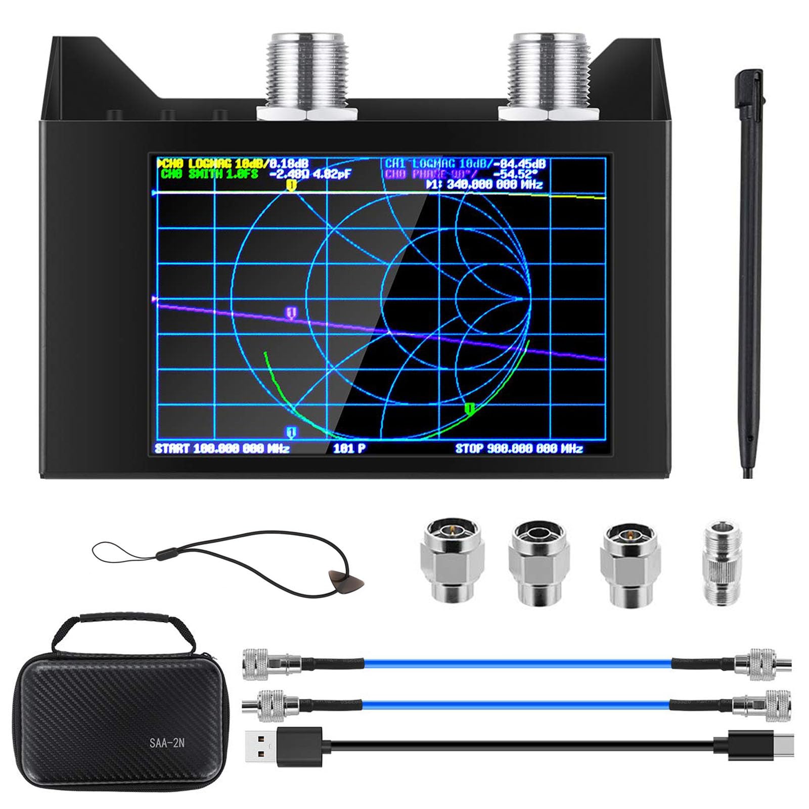 Mua AURSINC NanoVNA SAA-2N V2.2 Vector Network Analyzer, 50KHz-3GHz 4" Touchscreen HF VHF UHF ...