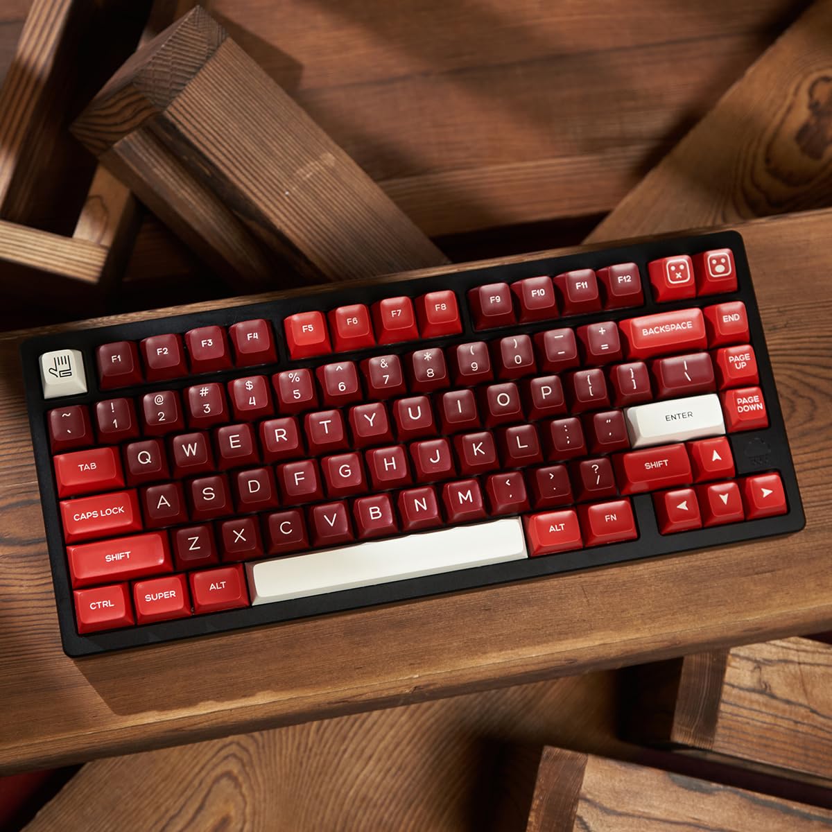 Mua Sumgsn 160 Keys SA Profile Keycaps Doubleshot Red Keycap Set with ...