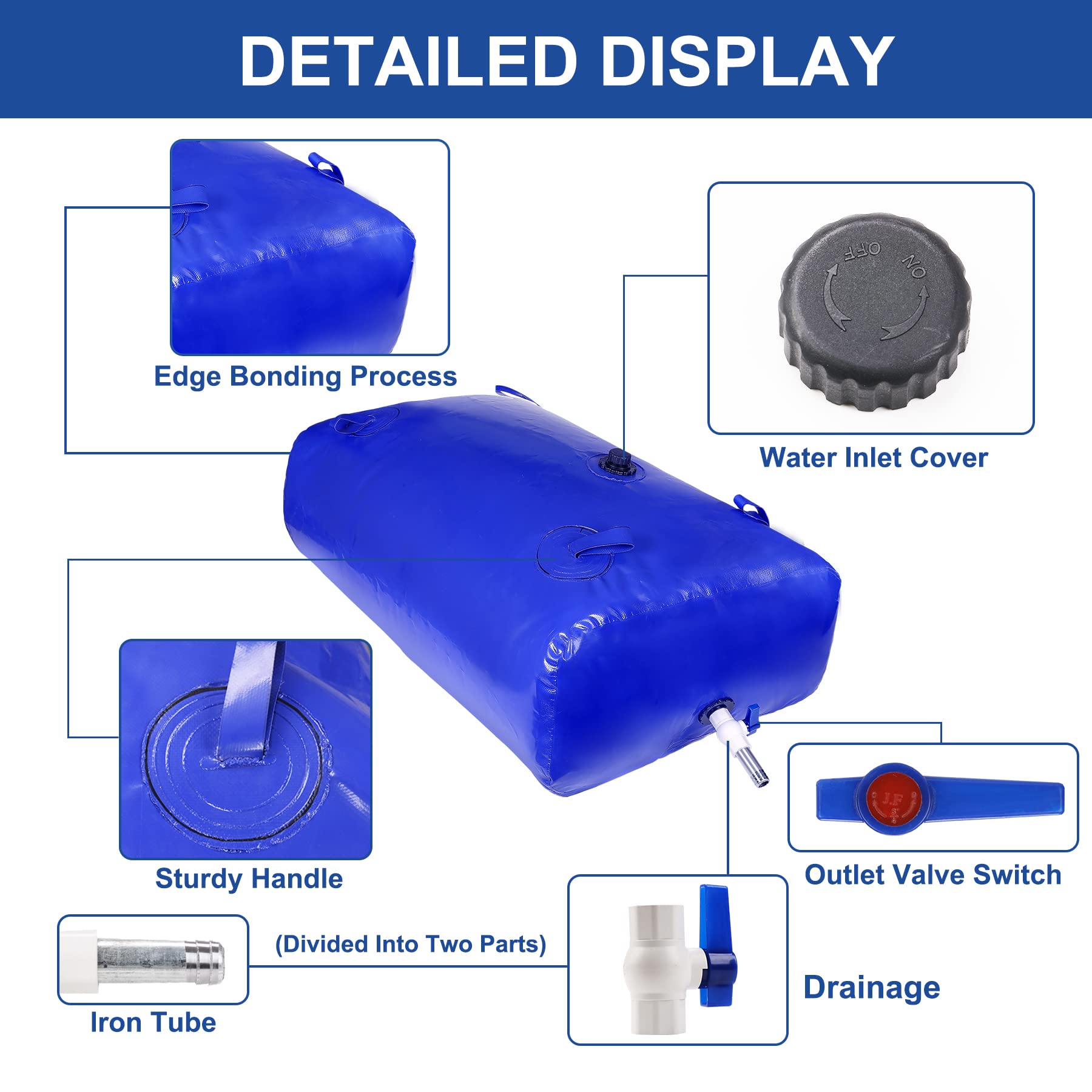 Mua 142 Gal/540 L Portable Large Capacity Water Storage Bladder ...