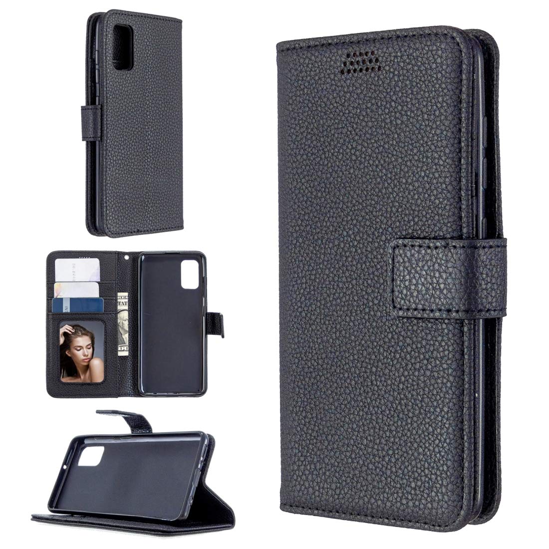 Cell Phone Cases for Samsung Galaxy A41 Litchi Texture Horizontal Flip ...