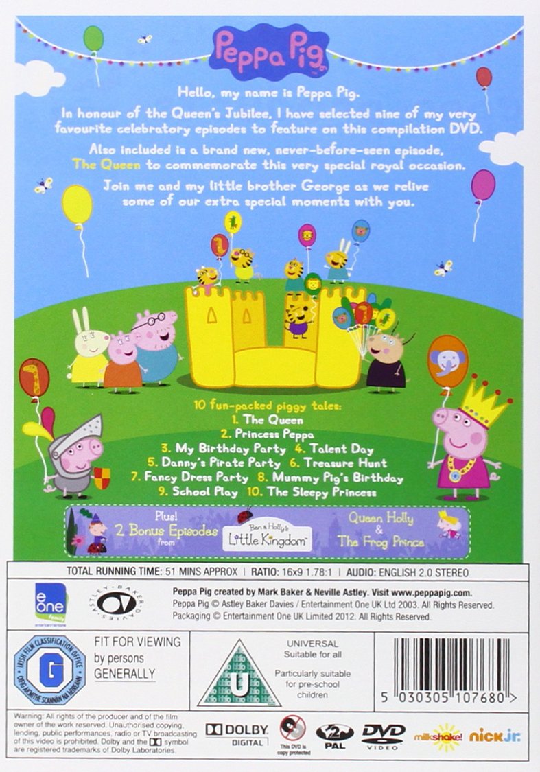 DVD Peppa Pig: The Queen Royal Compilation [Volume 17] [DVD ...