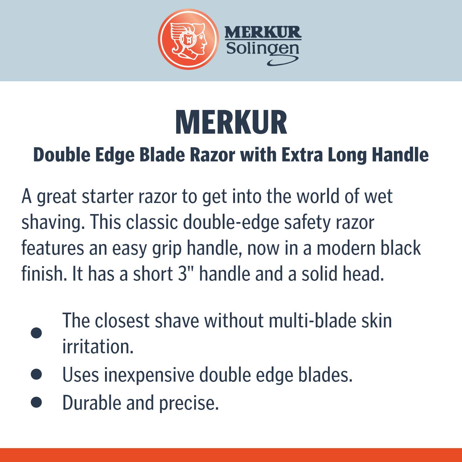 Mua MERKUR Black Handled MK-30B Double Edge Safety Razor trên Amazon Mỹ ...