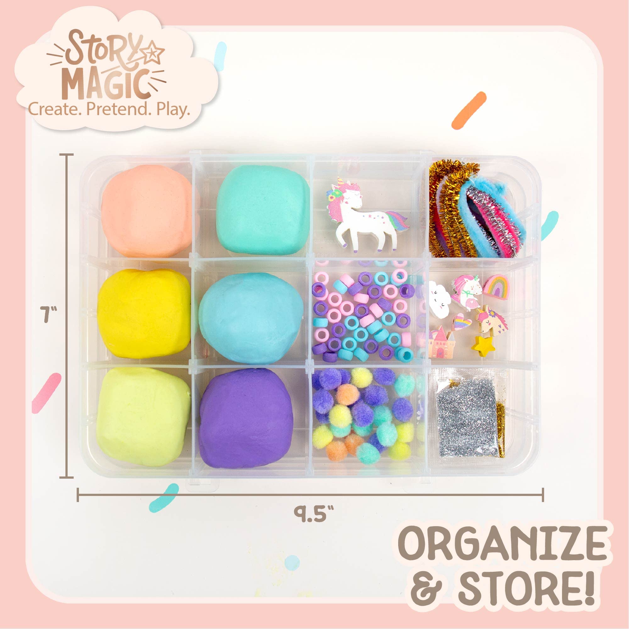 Mua Story Magic Rainbow Unicorn Sensory Play Set, Build Cognitive ...