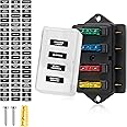 Amazon.com: RED WOLF 4 Way Blade Fuse Block Box Holder w/Standard Circuit 10V-32V DC for ...