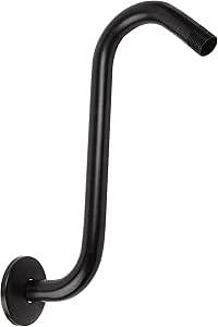 High Rise Shower Arm with Flange,"S" Shaped Shower Head Extension Arm ...