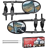 Amazon.com: MirroGuard Extended Towing Mirrors, Universal Clip-On Side ...