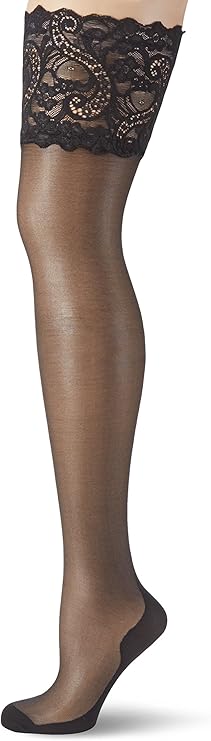 GLAMORY Damen Halterlose Naht-Strümpfe Couture 20 DEN: Amazon.de ...