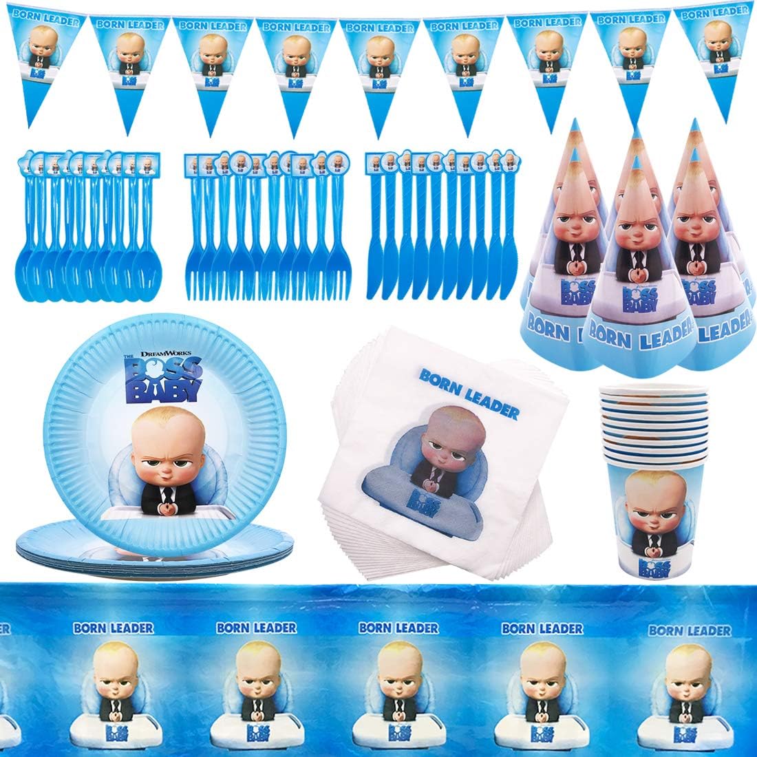 78 Pack Boss Baby Party Decorations ZSWQ-New Baby Party Decorations ...