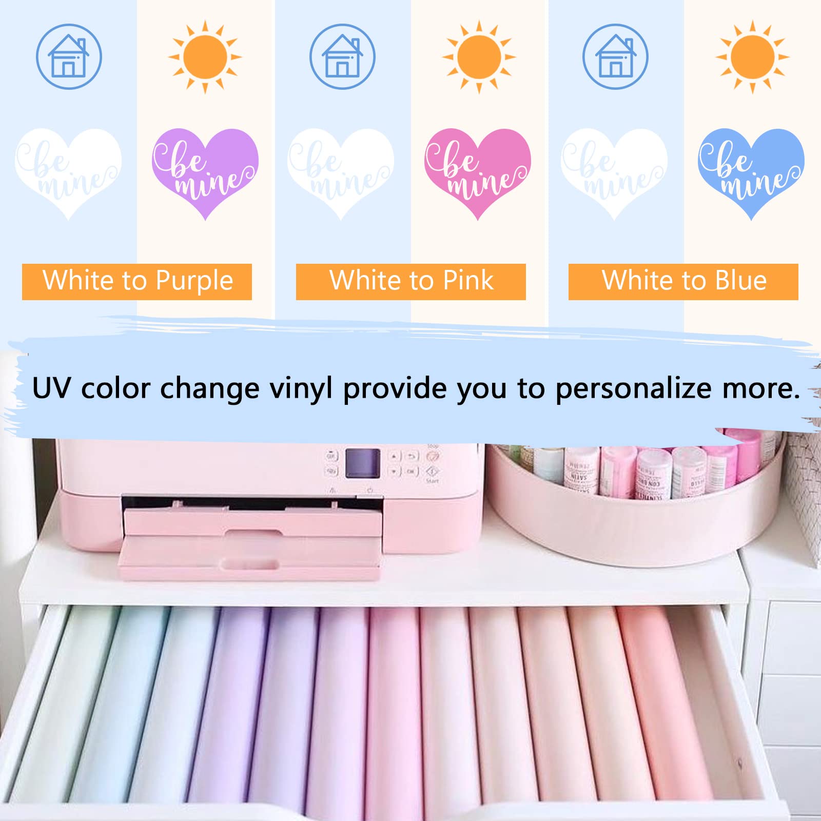 Mua TECKWRAP UV Color Changing Vinyl Sunlight Sensitive Matte Adhesive ...