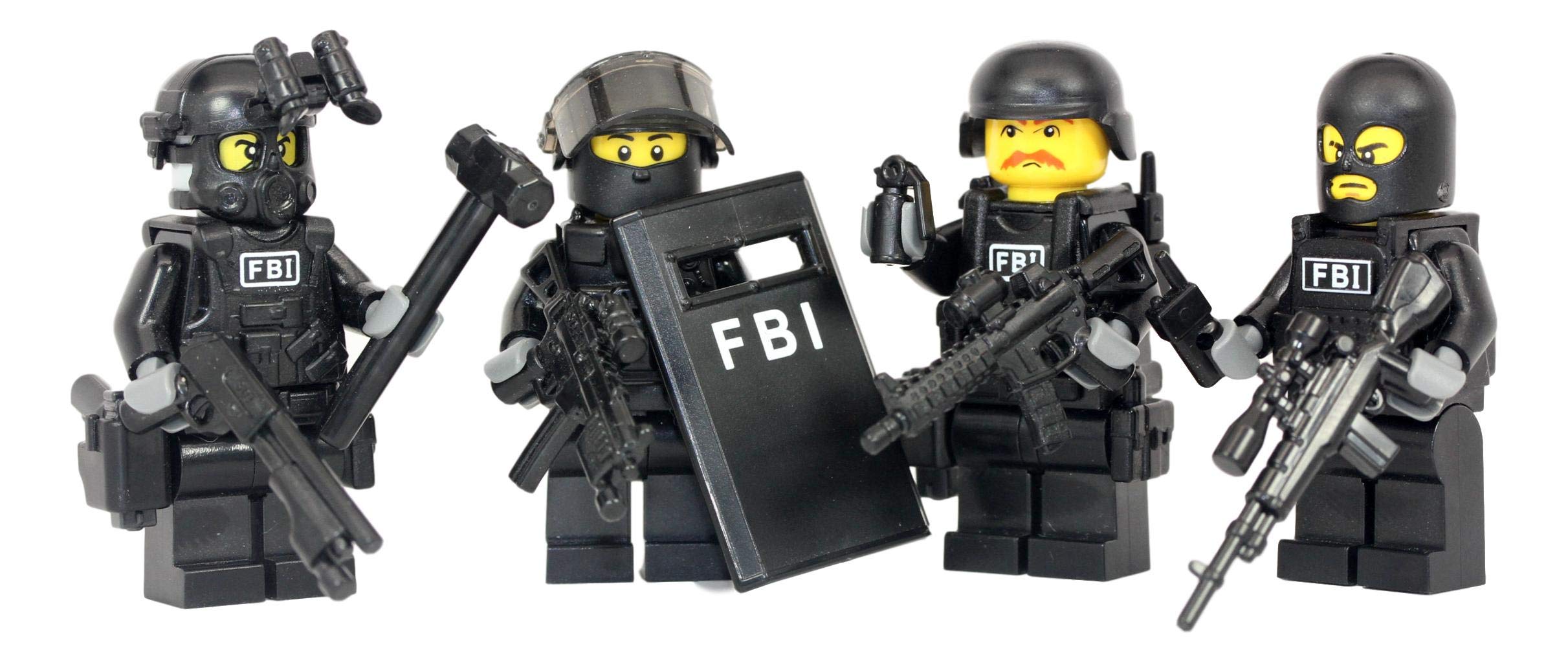 Mua Modern Brick Warfare FBI Swat Team Police Squad Custom Minifigure ...