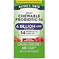 Amazon.com: Nature's Truth Probiotic Chewable for Men and Women | 6 ...