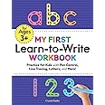 Amazon.com: My First Learn-to-Write Workbook: Practice for Kids with ...