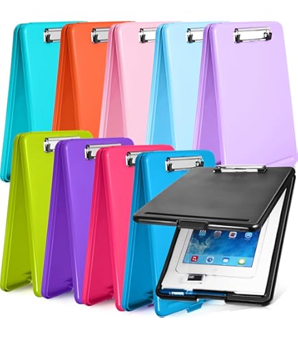 A4 Plastic Clipboard 6 Pack Colorful Plastic Storage Clipboards – A4 ...
