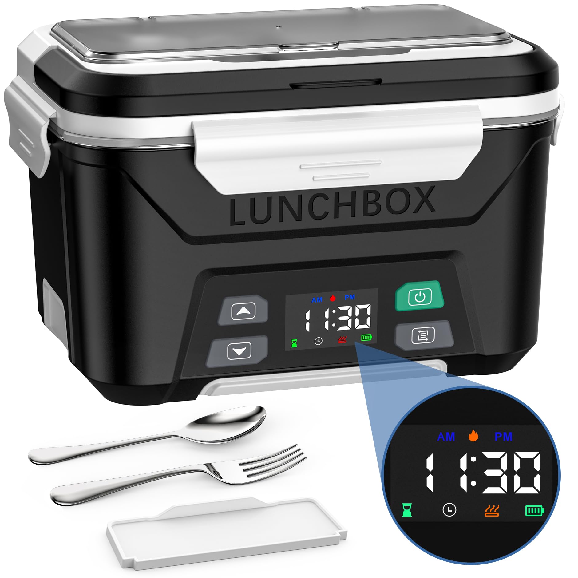 EAST OAK Cordless Electric Lunch Box For Adults Heated Lunch Box EAST OAK Cordless Electric Lunch Box For Adults Heated Lunch Box