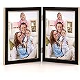 Amazon.com - Giftgarden 5x7 Double Picture Frame Black with Tempered ...