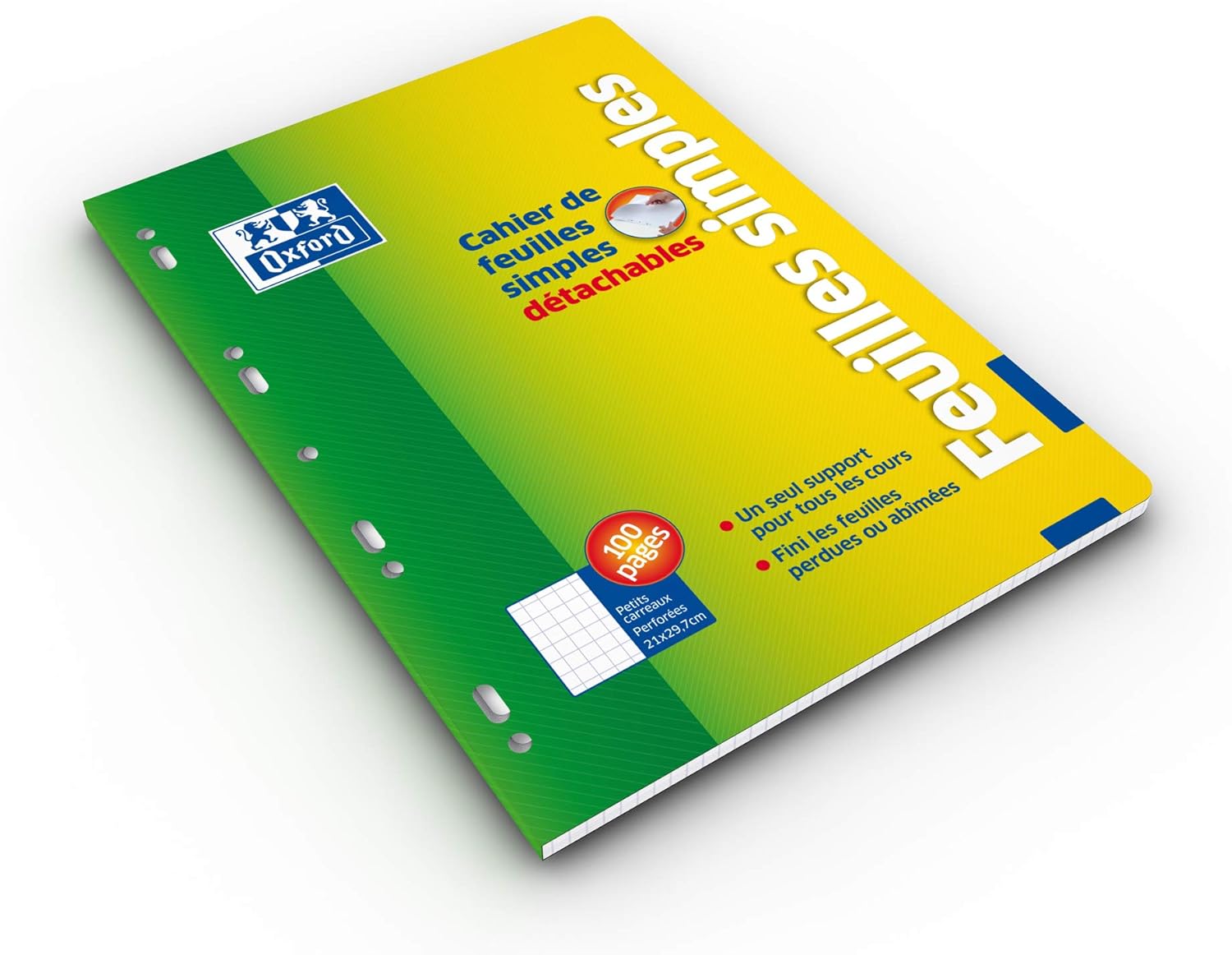Oxford 100107291 Exercise Book Detachable Pages Punched Format 21 x 29. ...