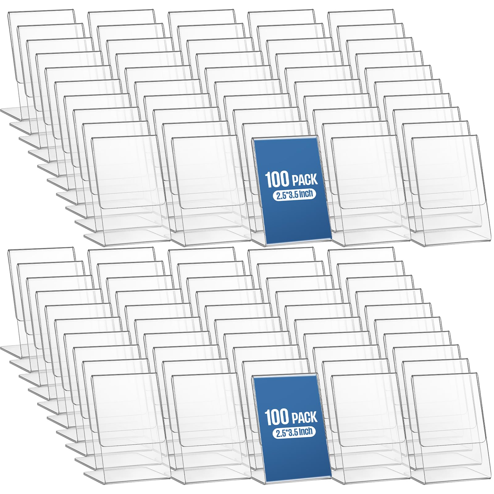 Ctosree 100 Pcs Acrylic Photo Frame L shape Slant Back Desktop Photo ...