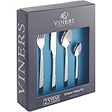 Viners 6081217B Glamour 24-Piece Stainless Steel Cutlery Giftbox Set ...