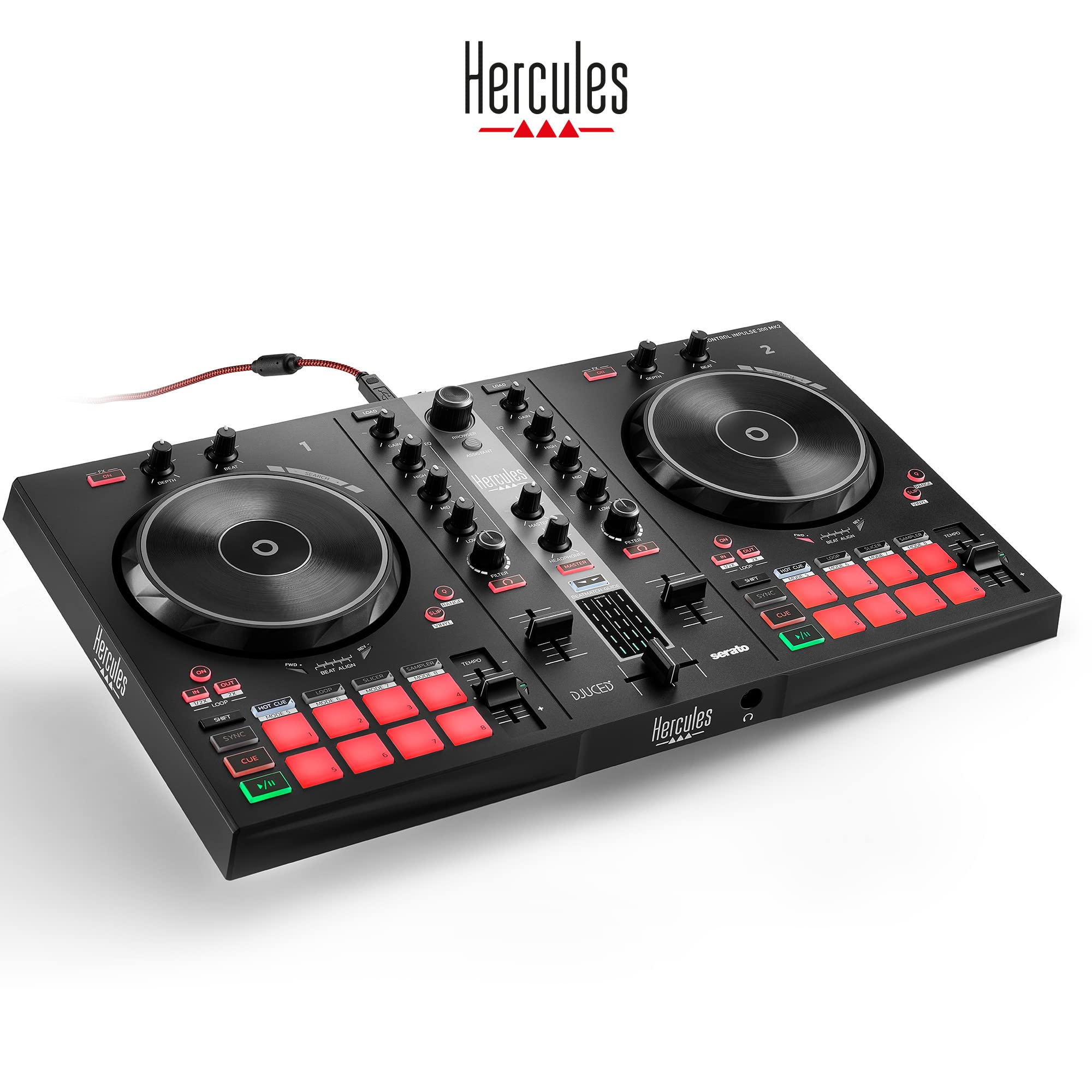 Mua Hercules DJ Control Inpulse 300 MK2 - USB DJ Controller - 2 Decks 16 Pads and Built-in Sound ...