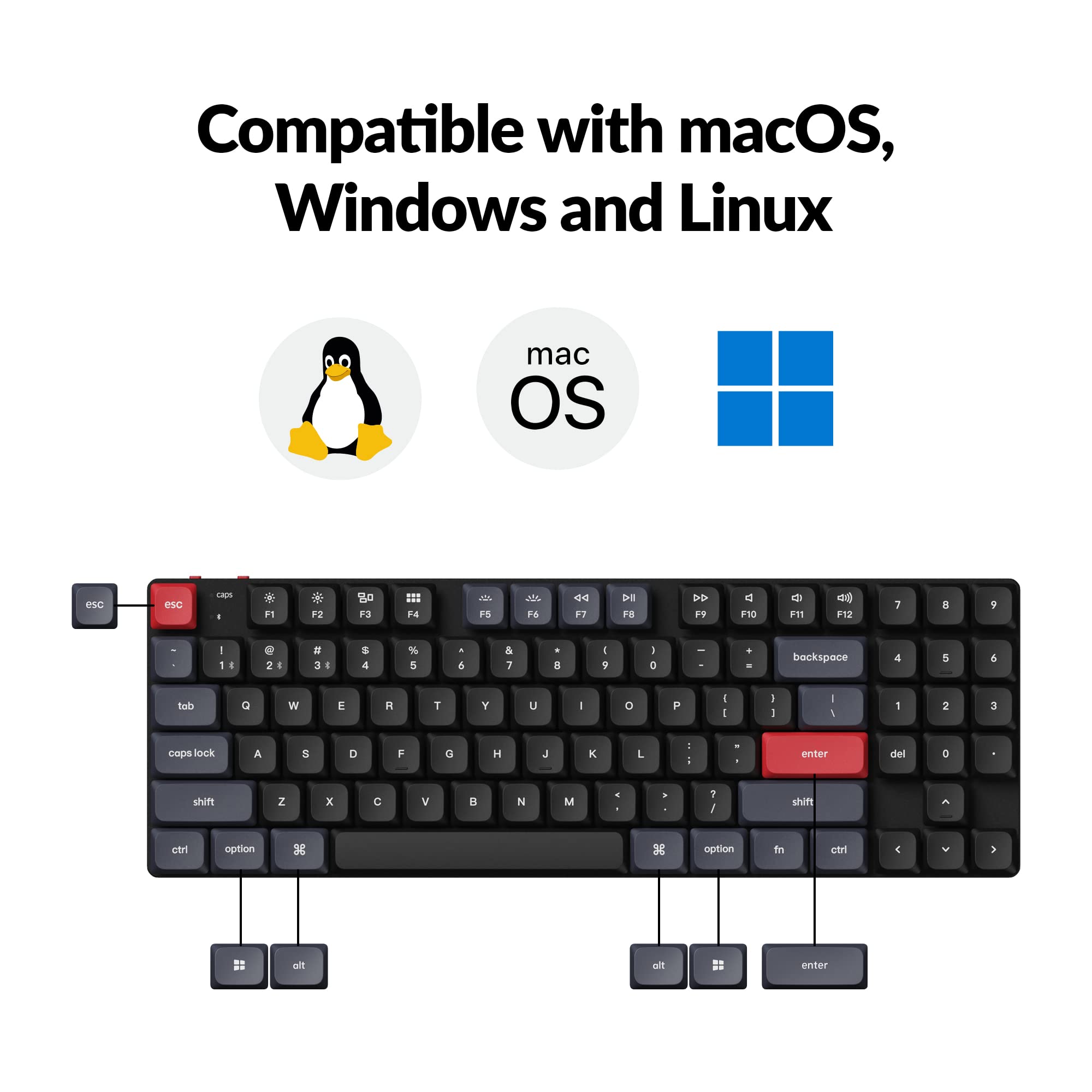 Mua Keychron K13 Pro QMK/VIA Wireless Mechanical Keyboard, TKL Layout ...