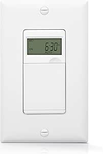 Enerlites HET01-C Programmable Timer Switch Digital Timer Switch for ...