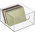 Amazon.com: mDesign Deep Plastic Stackable Storage Organizer Container ...