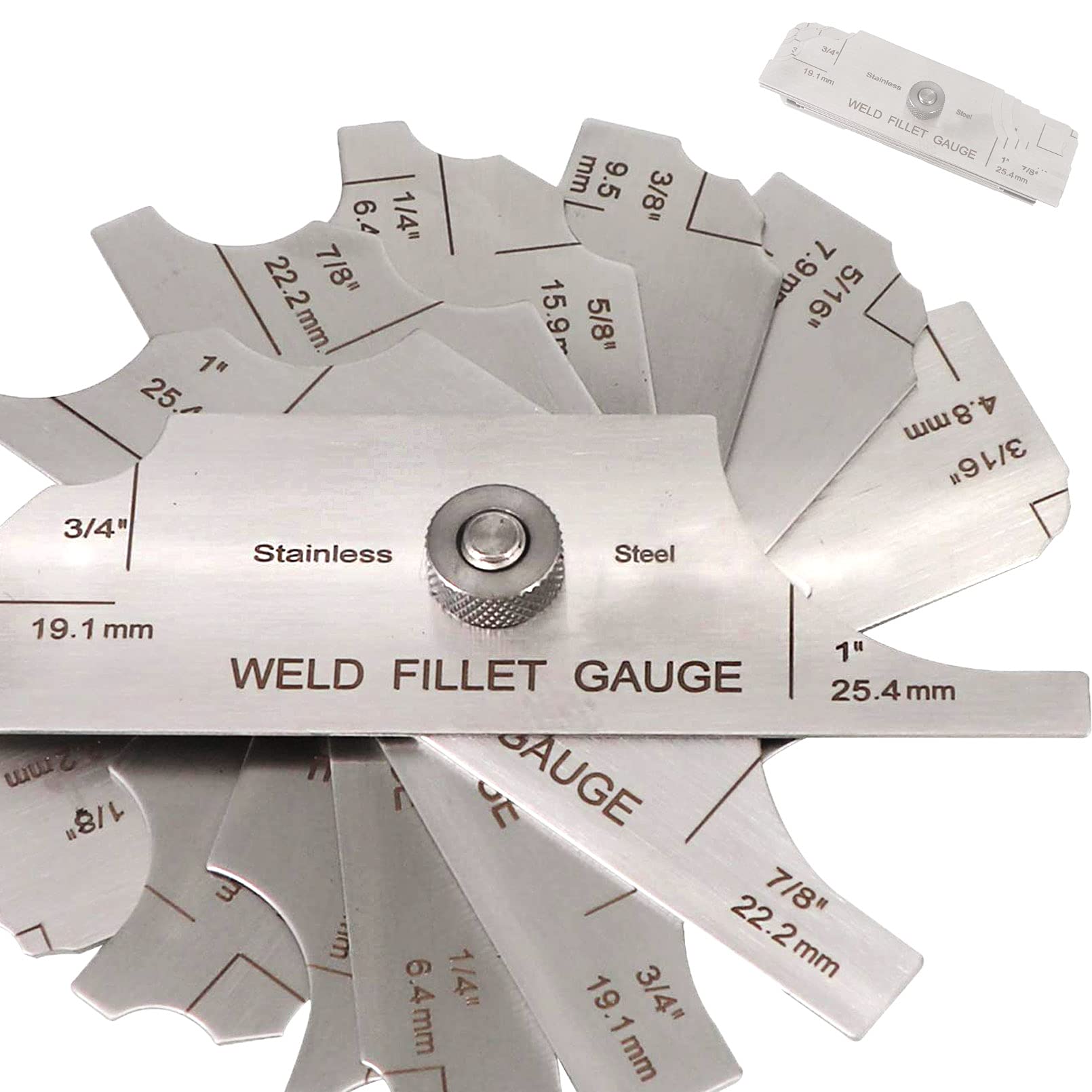 Mua Stainless steel fillet weld set gage Rl Gauge 1/8''-1'' welding ...