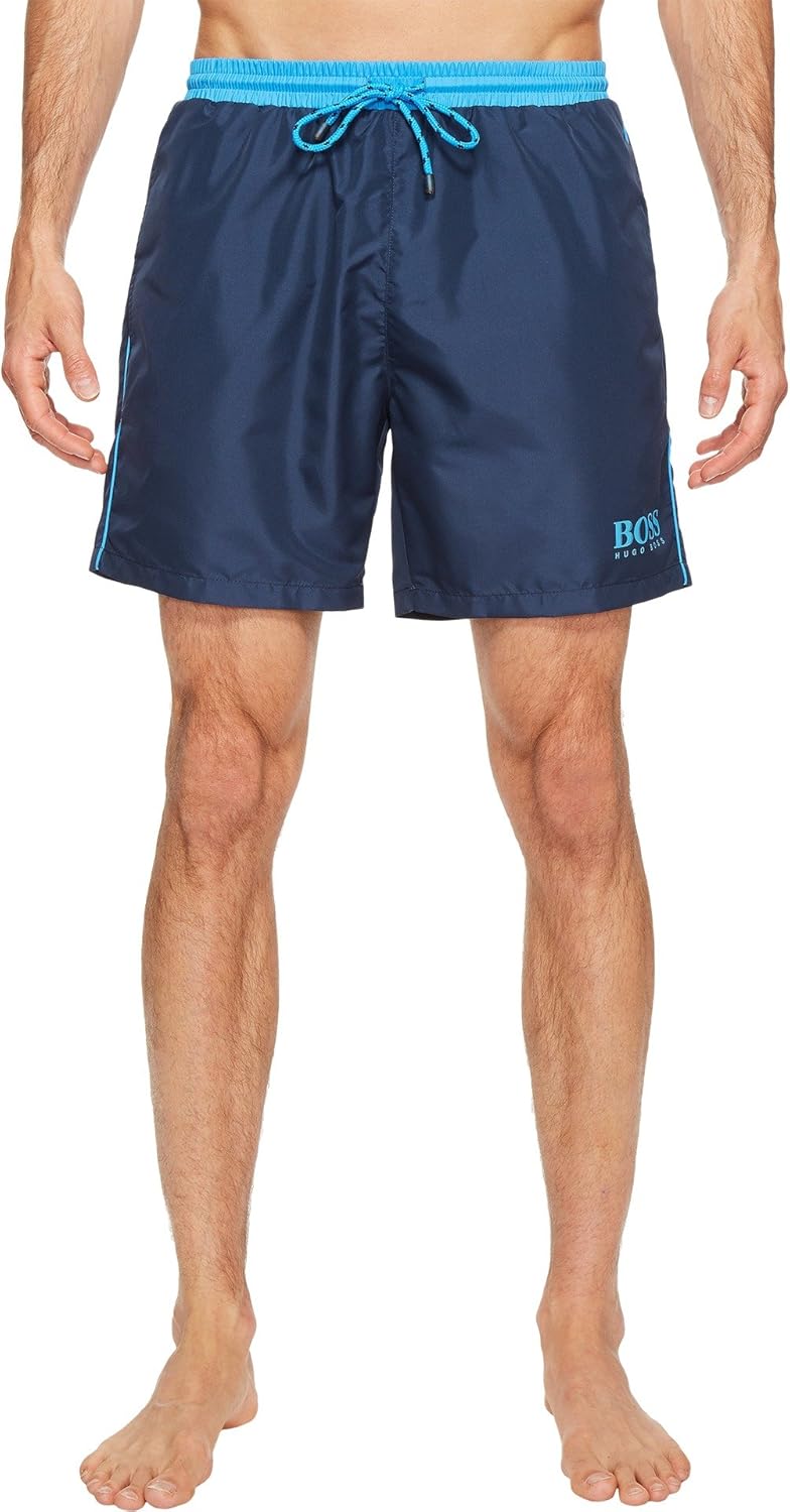 Hugo Boss BOSS Men's Starfish Swim Trunk, Navy, XX-Large: Amazon.co.uk ...