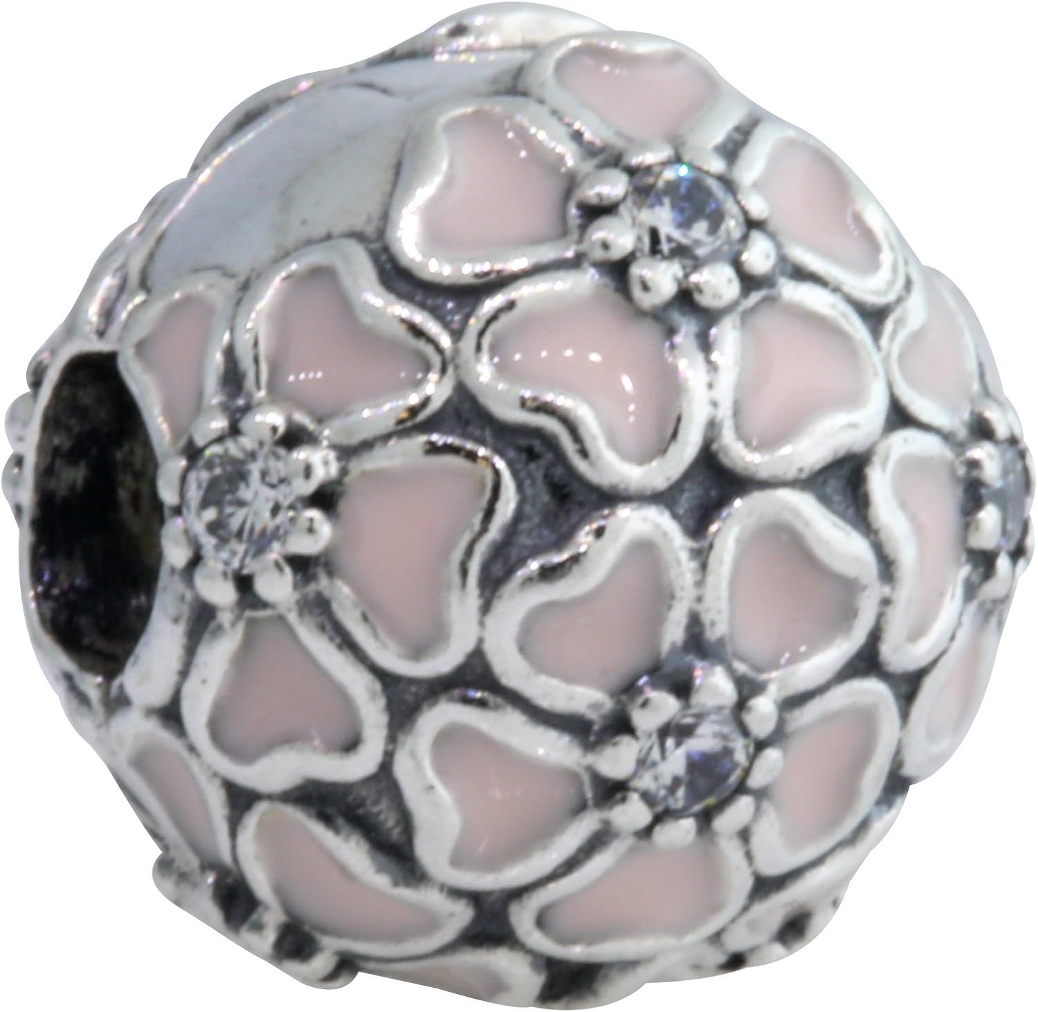 Pandora Damen-Charm Kirschblüte 925 Zirkonia pink-791826EN40: Amazon.de ...