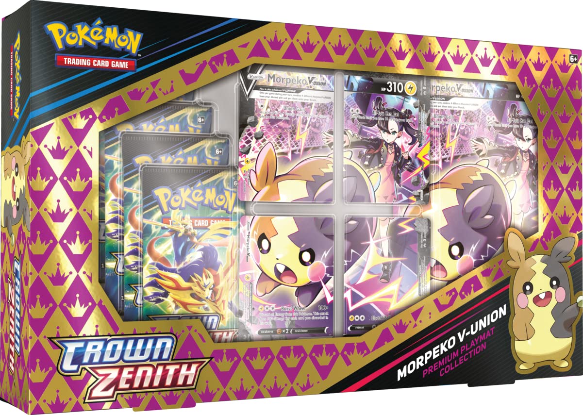 Pokémon TCG: Crown Zenith Premium Playmat Collection Morpeko V-Union Box for sale | Las Vegas ...