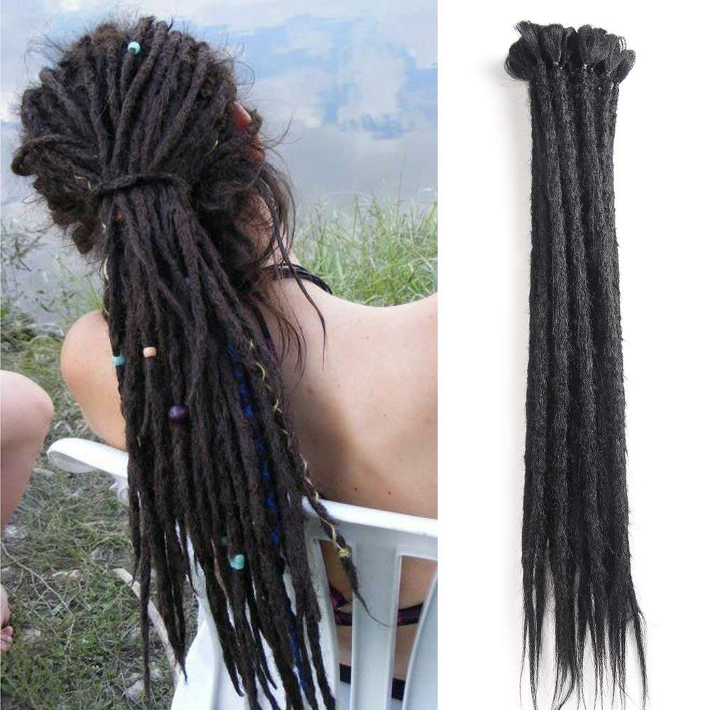 Amazon.com : Dreadlocks Extension 20 Inch 12 Strands Handmade Dreads ...