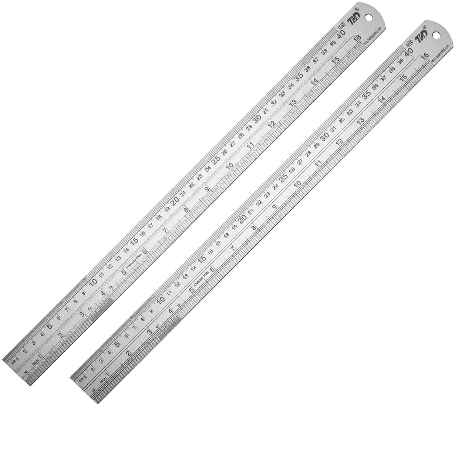 Amazon.com : Ruler Metal Straight Edge Ruler Stainless Steel Ruler 16 ...