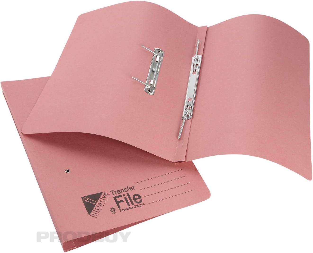 [50 Pack] Pink Foolscap Transfer Spring Files 285gsm 32mm Capacity ...