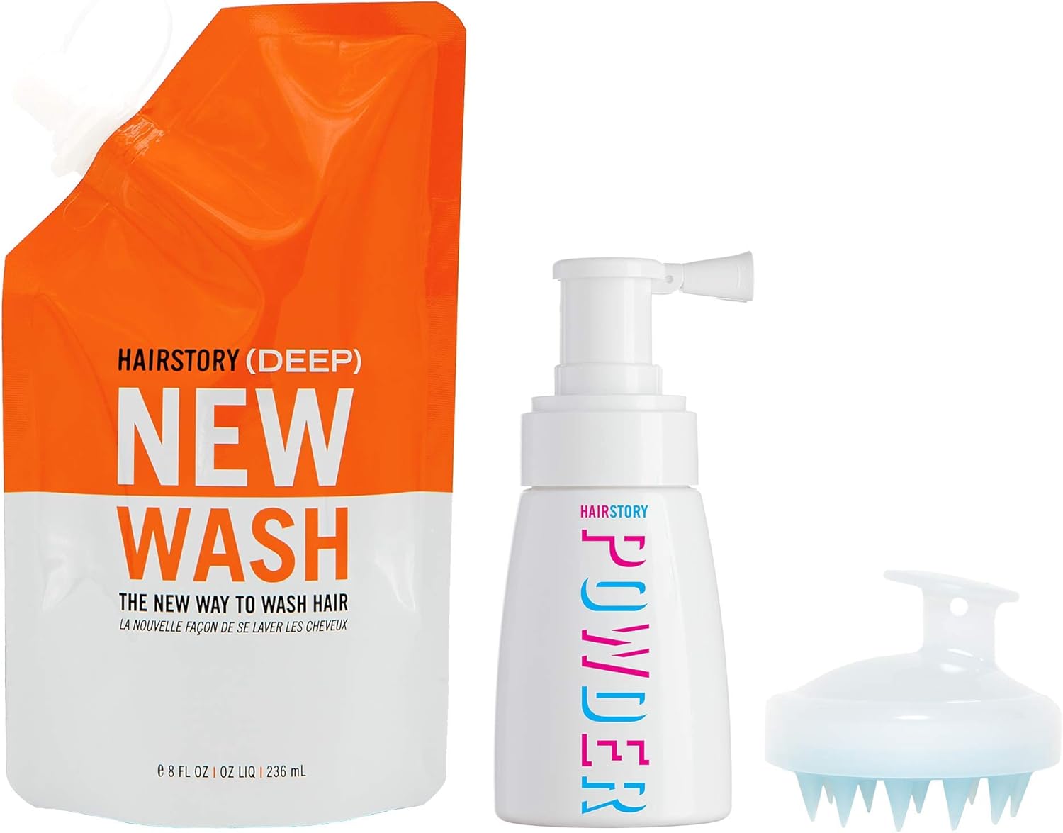 Hairstory New Wash (DEEP) KIT – Hair Cleanser 8oz + Hair Powder 1.35oz ...
