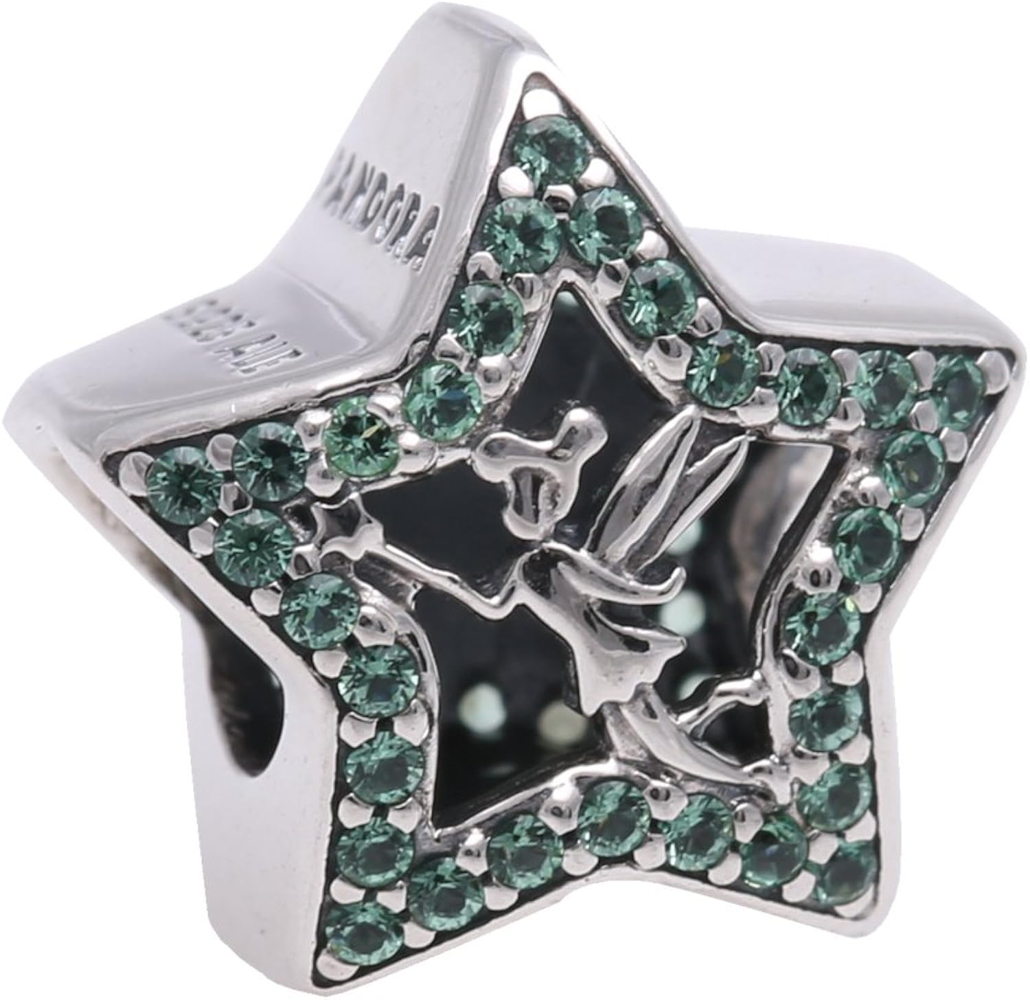 Amazon.com: PANDORA Disney Tinker Bell Star Green Crystal Charm 2016 ...