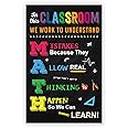 Amazon.com: MATH In This Classroom Math Teacher Classroom Poster ...